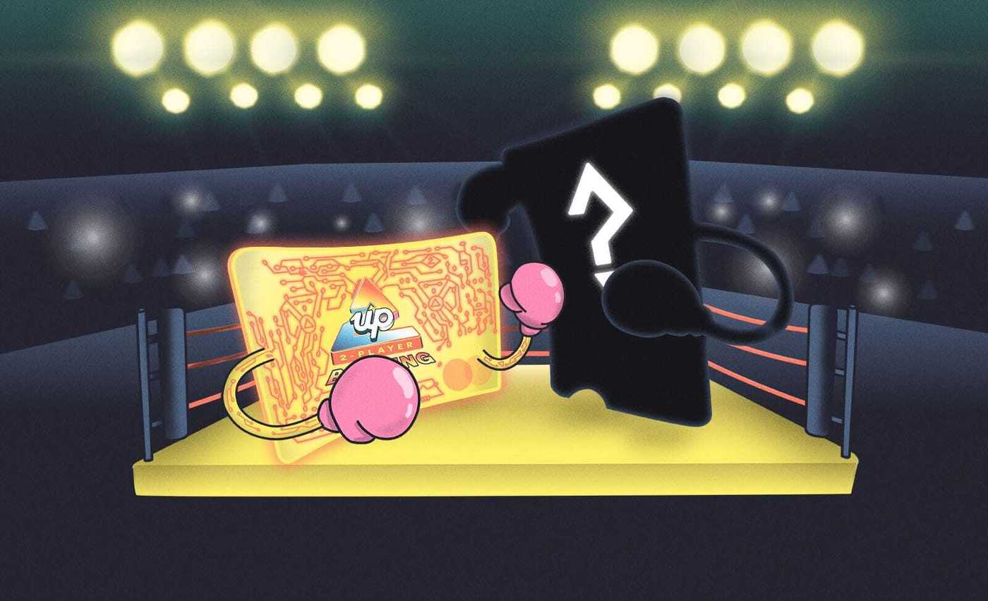 UP CARD VS ZAP CARD: Pixel Meets Plastic